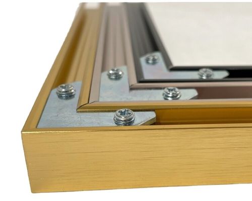 Bright Gold Finish Aluminum Profile for Decorative Standing Photo Frame ...